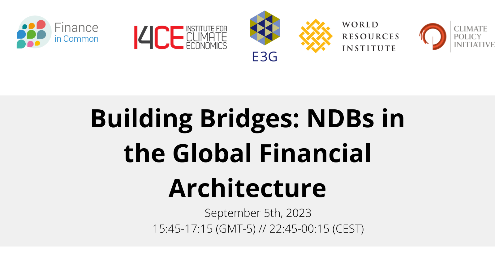 Building Bridges: National Developpement Banks in the Global Financial ...