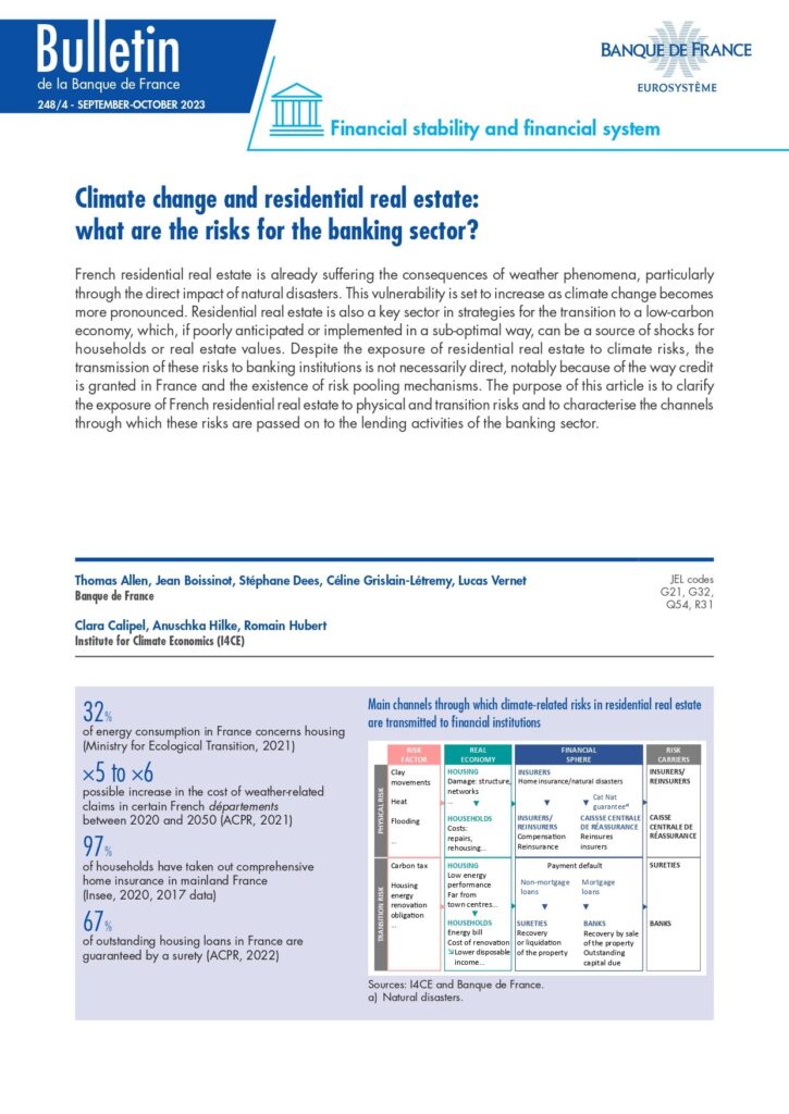 Climate change and residential real estate: what are the risks for the ...