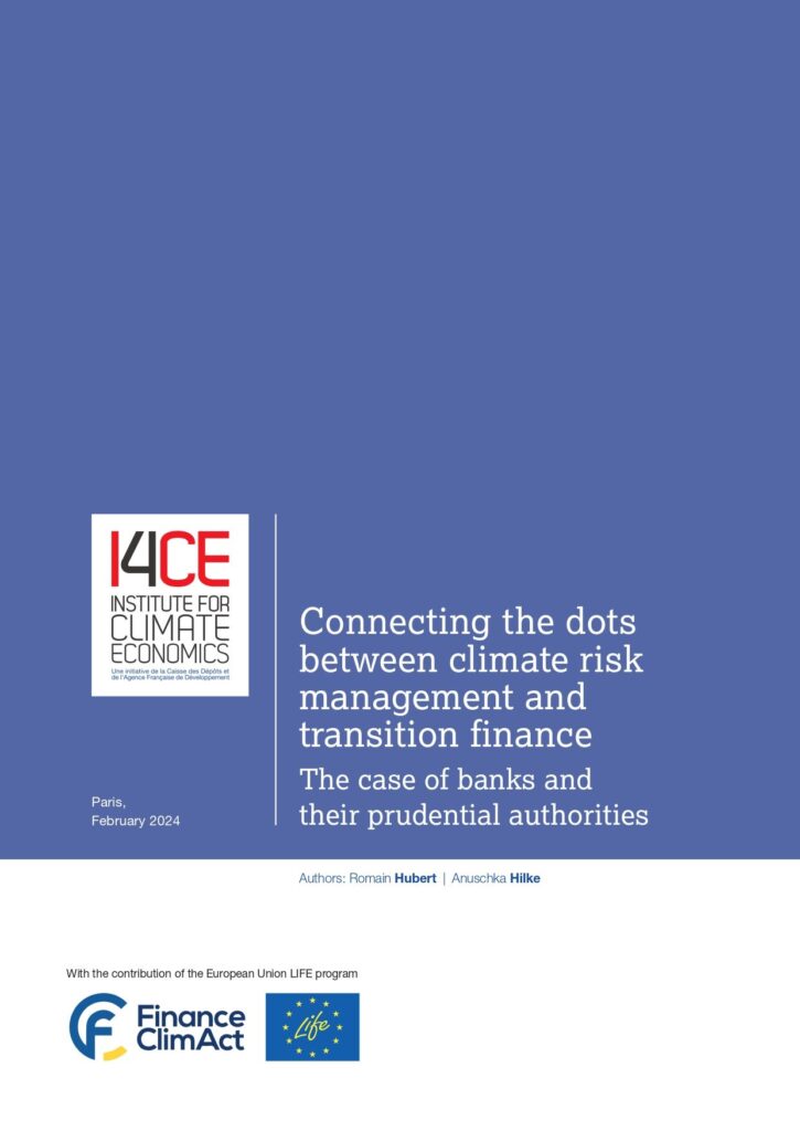 Connecting the dots between climate risk management and transition ...