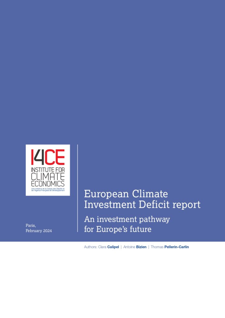 European Climate Investment Deficit report: an investment pathway for ...