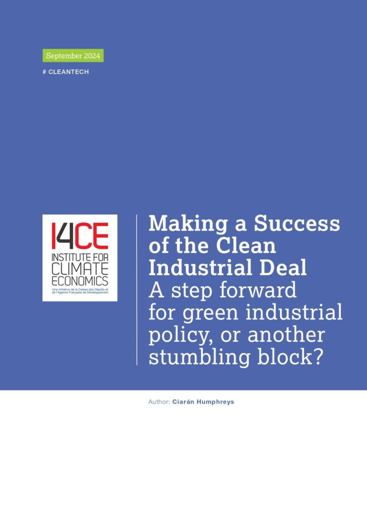 Making a Success of the Clean Industrial Deal: A step forward for green ...