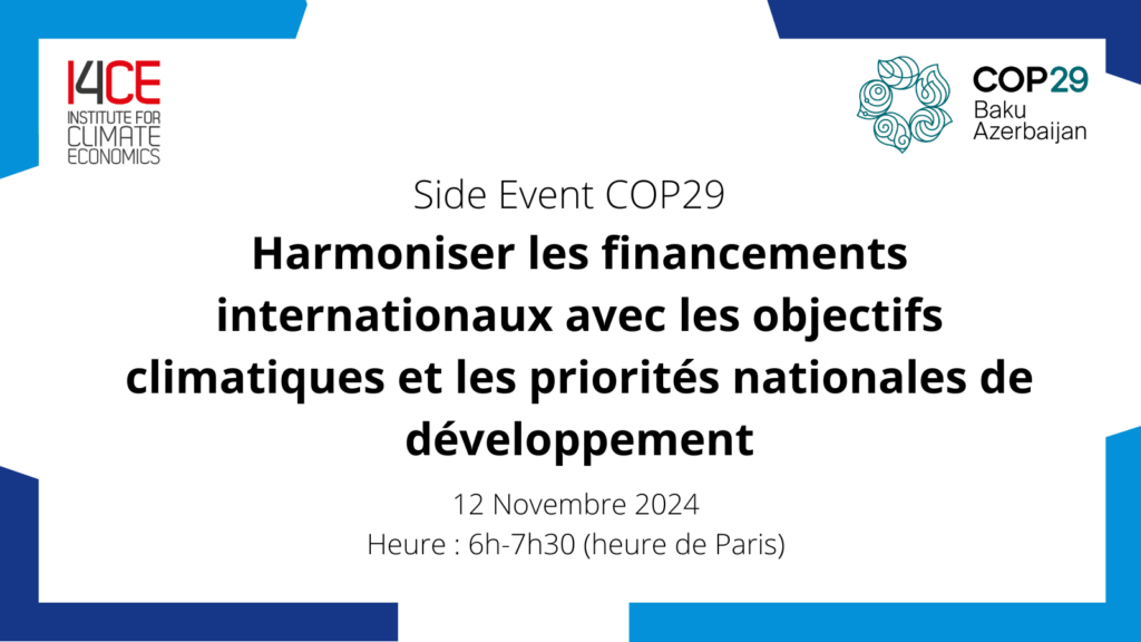 COP29 Side Event – Options for Aligning International Financial Flows ...